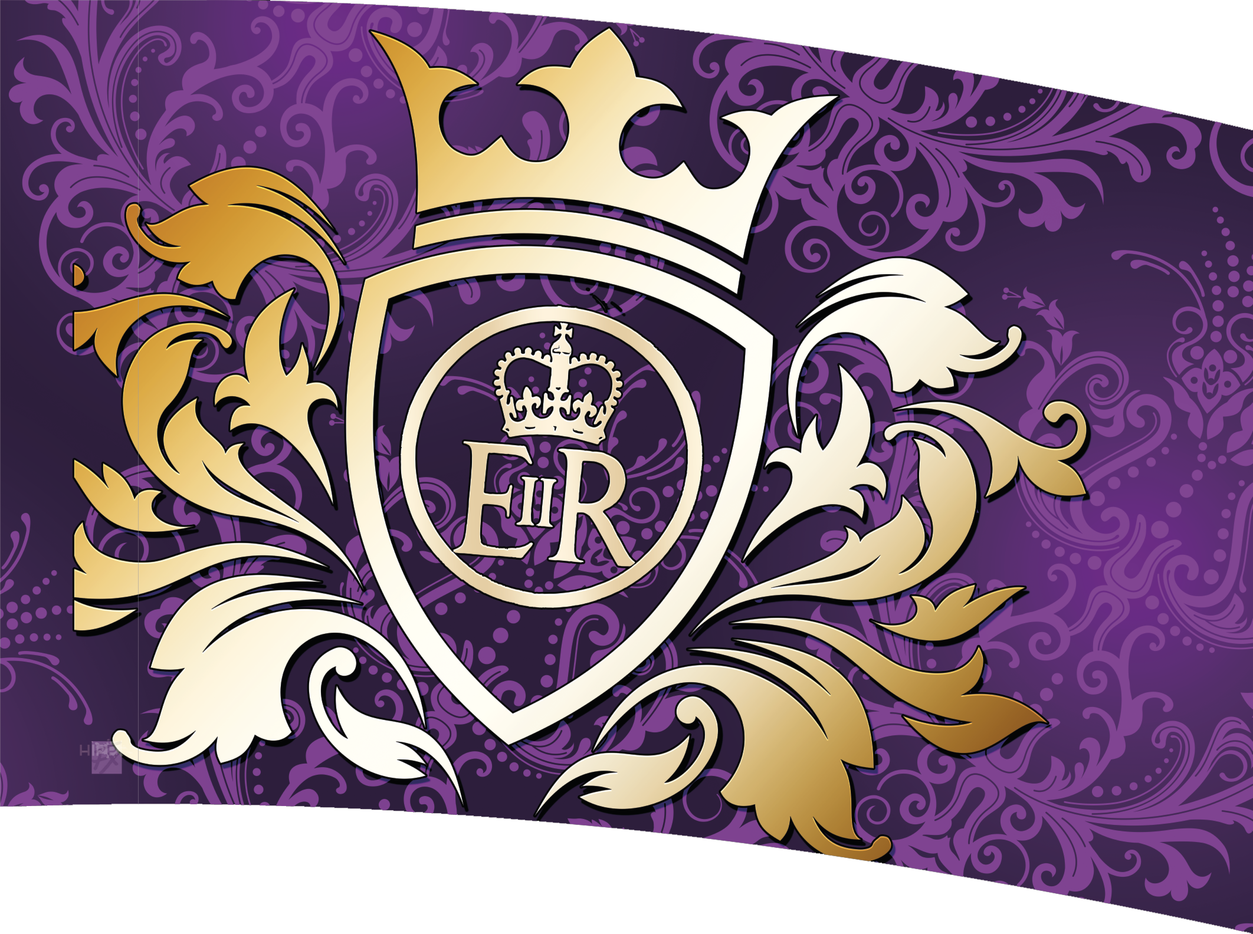 Pre-Designed Flags - Purple Crest – Hipp Visual Solutions