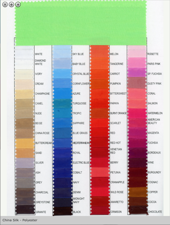 Poly China Silk Color Card – Hipp Visual Solutions